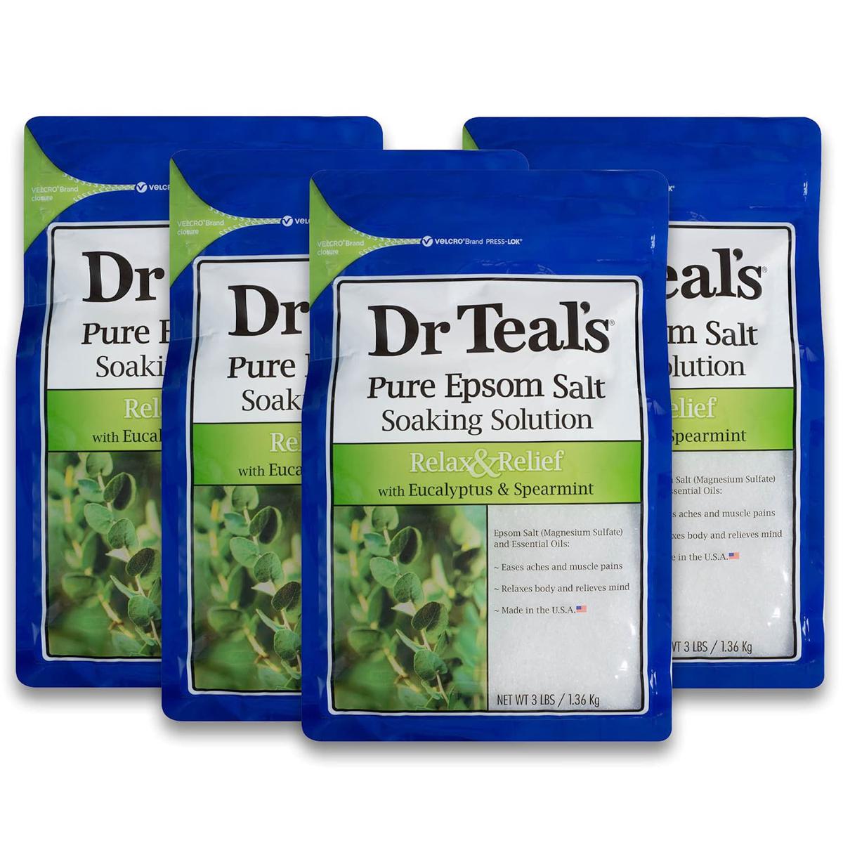 Pure Epsom Salt, Relax & Relief with Eucalyptus and Spearmint, 500 gm ...
