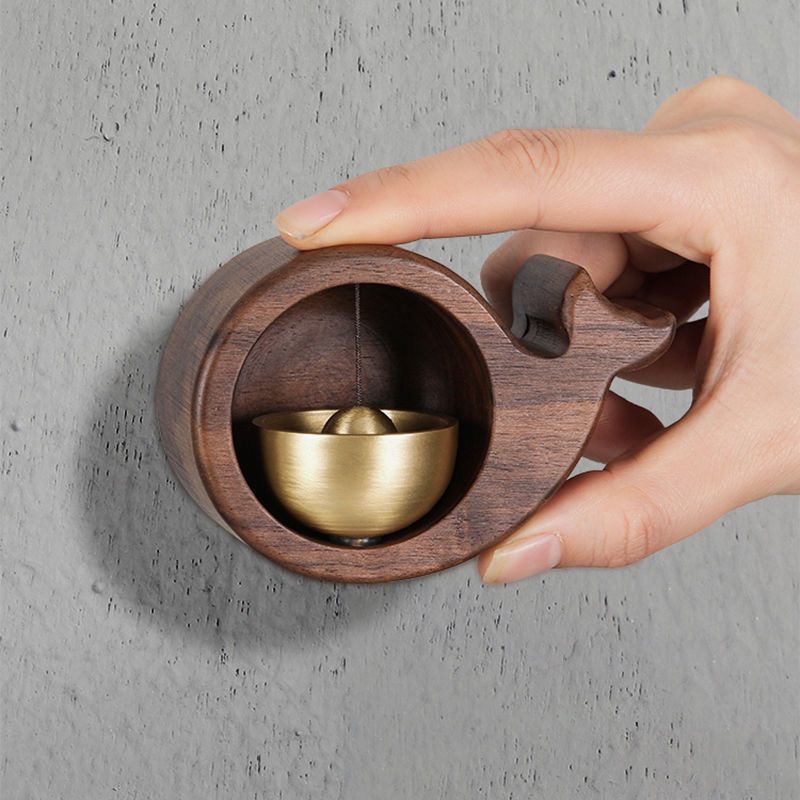 【Folio & Light】Japanese Wood Doorbell Bird Bell Pendant Wind Chimes Copper Bells Shopkeepers ...
