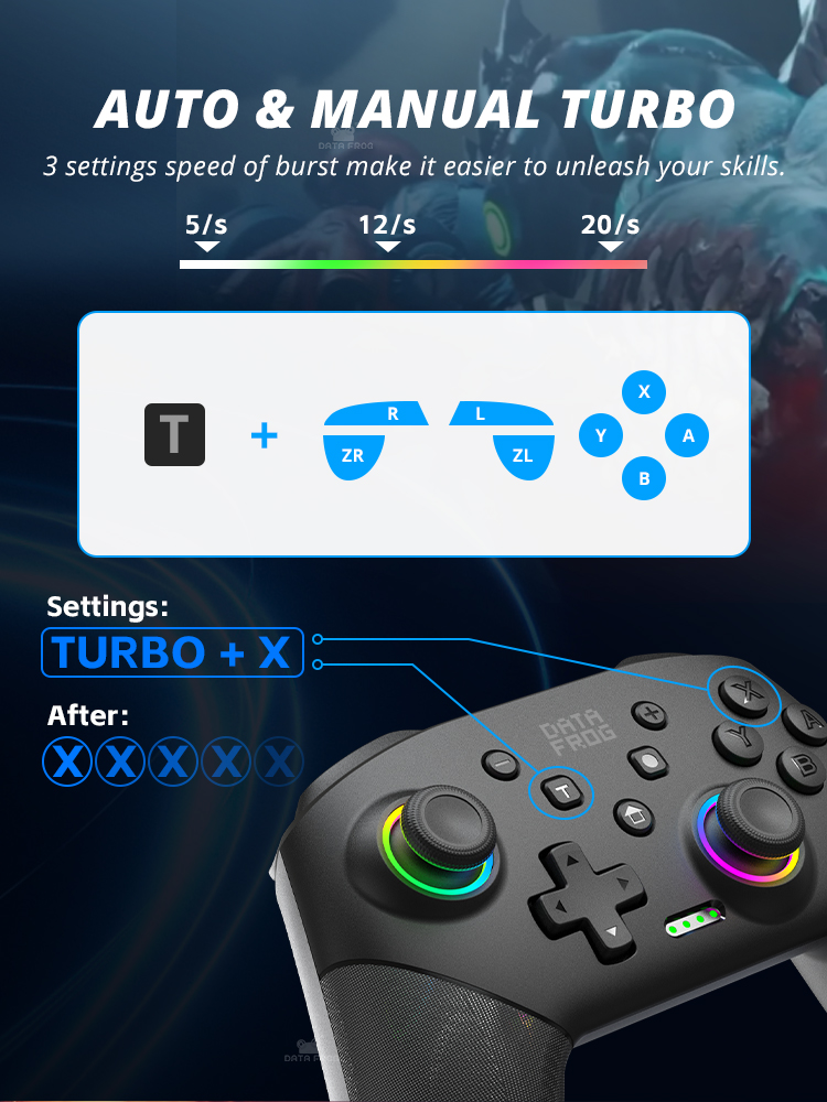 【Deal of the day】 DATA FROG Switch Pro Controllers for Switch/Switch ...