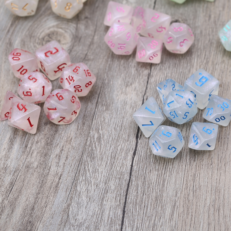 【Top Picks】7 Pcs Resin Polyhedral Dices for DND RPG MTG Dials Dice ...