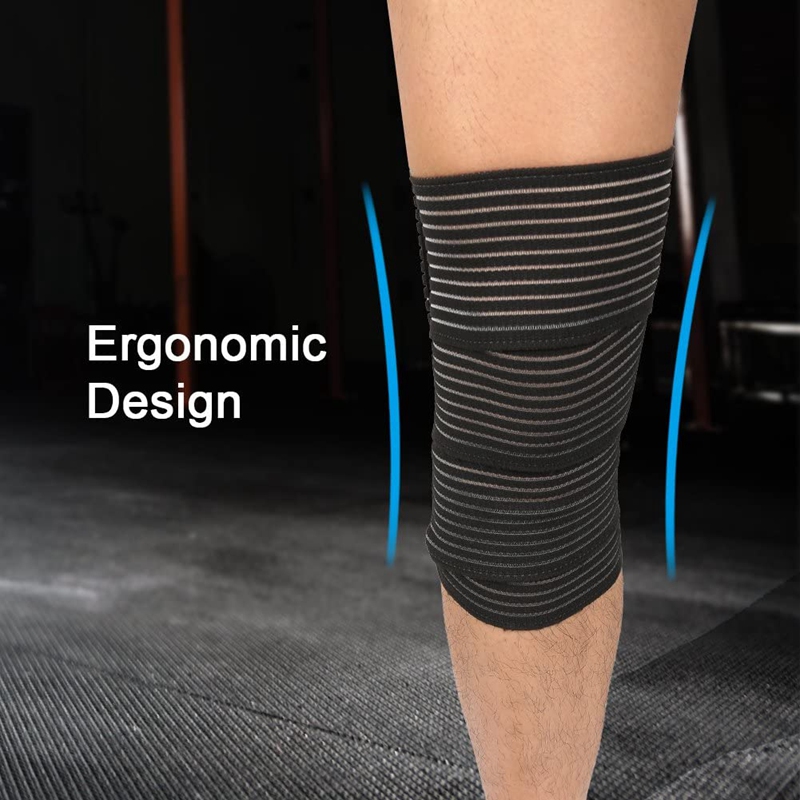 Extra Long Elastic Knee Wrap Compression Bandage Brace Support Elastic ...