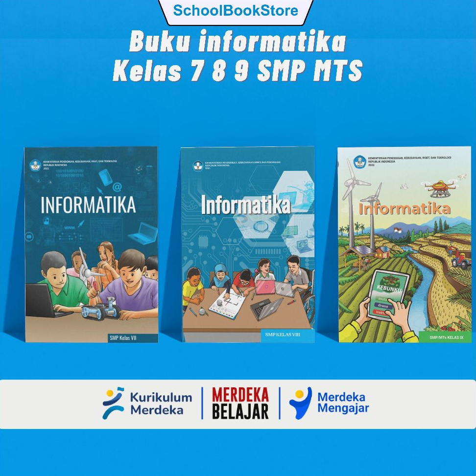 Buku Informatika Kelas 7 8 9 SMP MTS Kurikulum Merdeka Belajar Paket ...