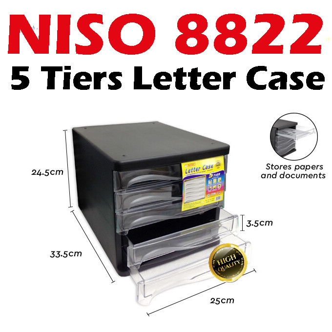 NISO 8811 4 Tiers / 8822 5 Tiers Document Drawer / Plastic Drawer / A4 ...