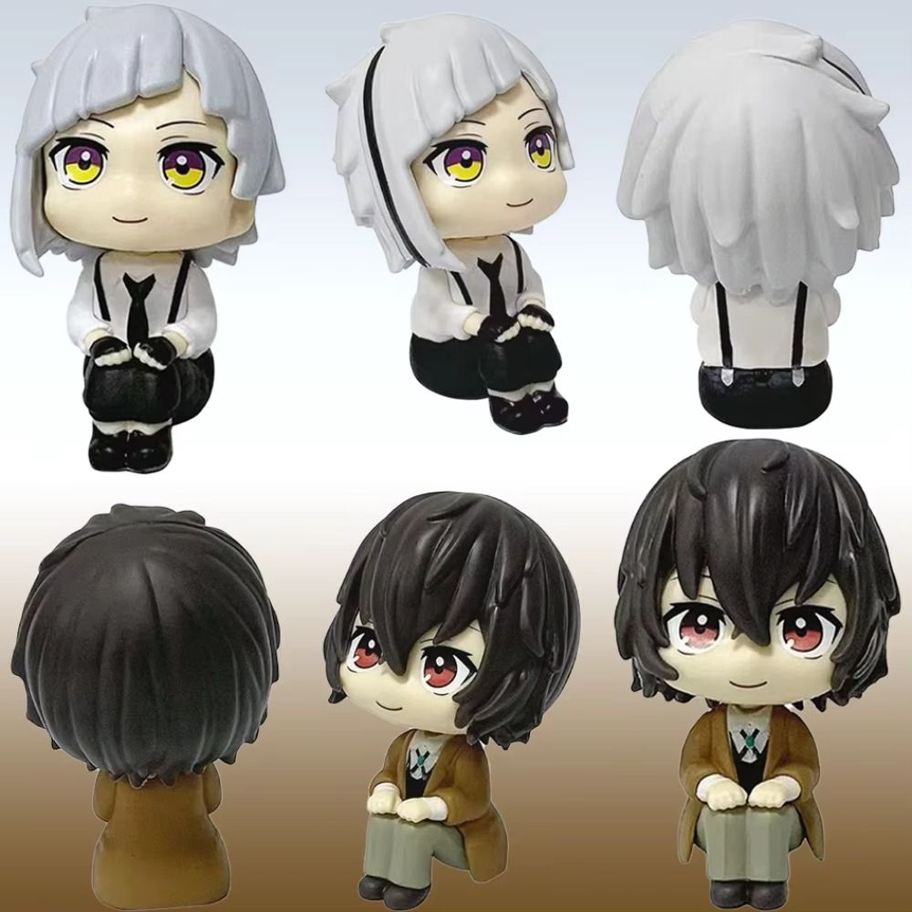 Home Decor Anime Peripheral Bungou Stray Dogs Figure Q Version PVC Doll ...