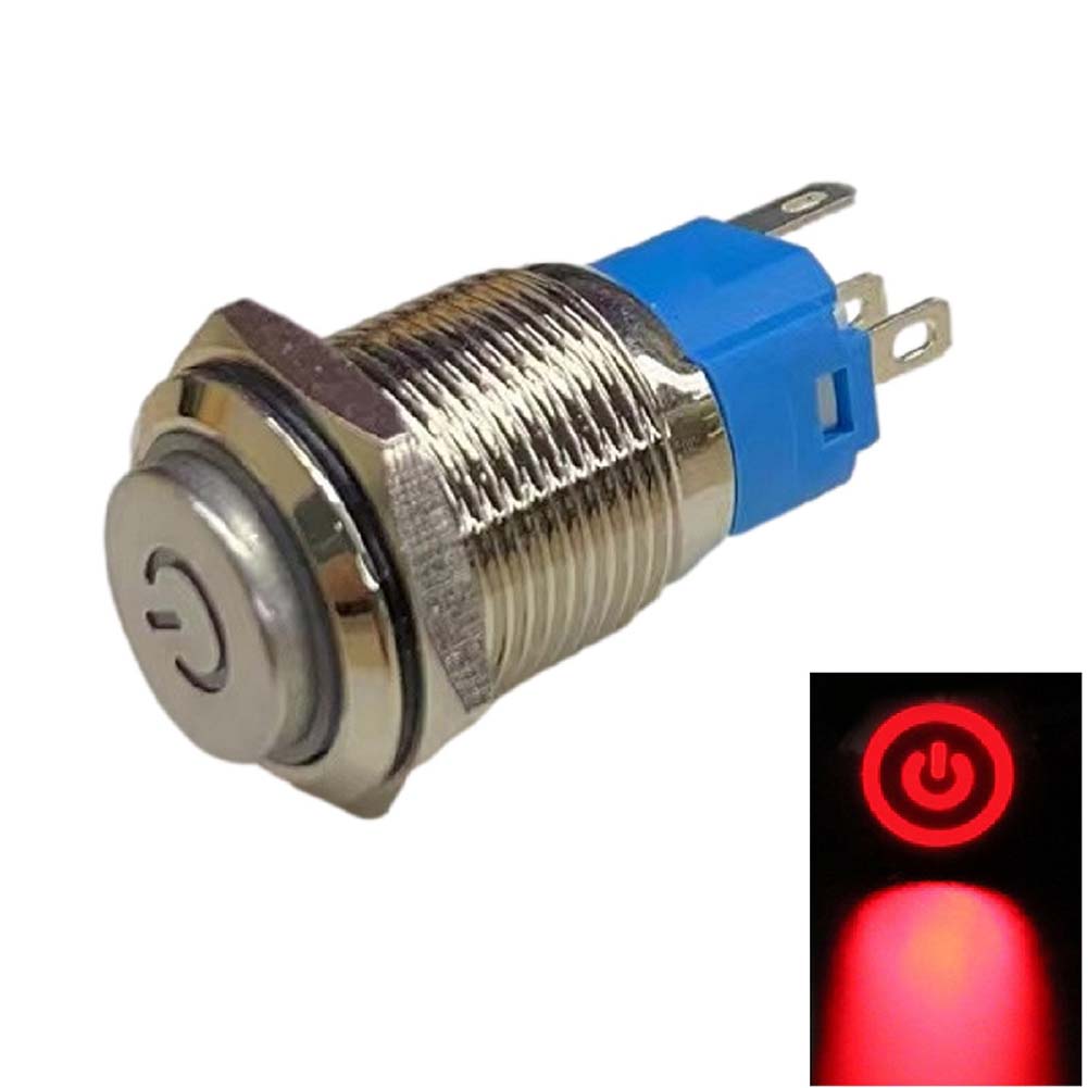 Home Automation 1NO 1NC Contact Form Latching Switch Compact Push ...