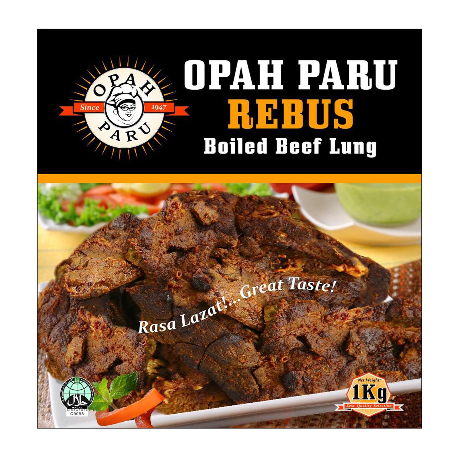 Opah Paru Rebus / Boiled Beef Lung (1KG) - Frozen | Lazada Singapore