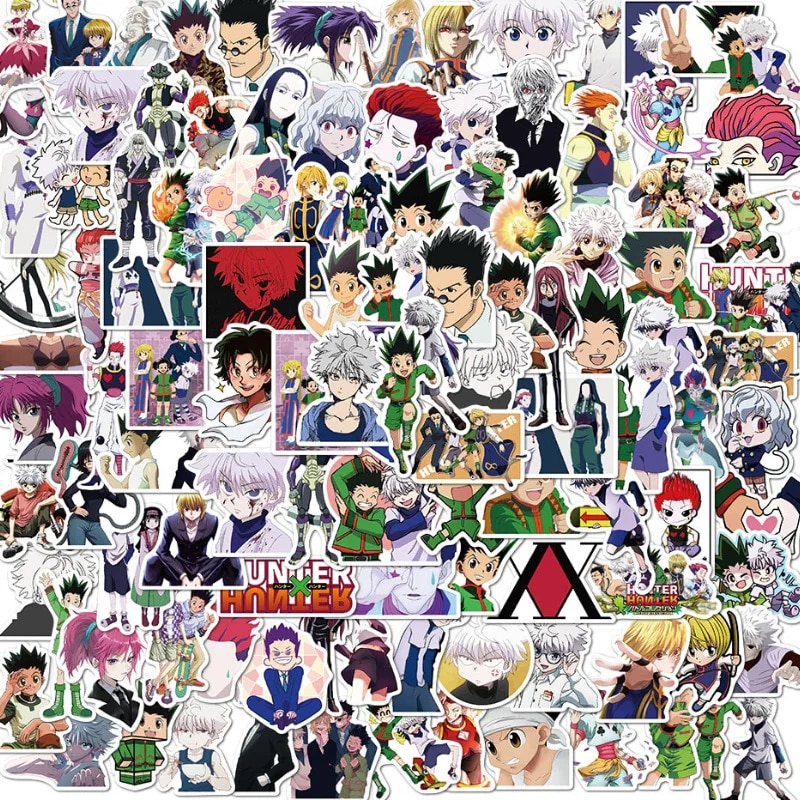 100 s Anime Stickers Naruto Dragon Ball Z Demon Slayer Hunter X ...