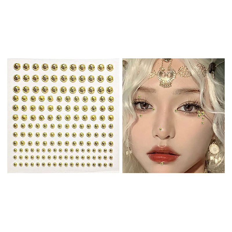 Diamond Sticker Fake Nose Stud Self Adhesive Rhinestones Non Piercing ...