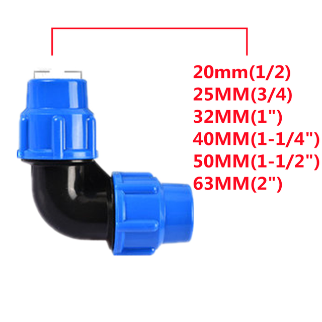 Fast Joint Elbow Plastic Pe Fittings Blue Cap Fast Joint 16mm 20mm 25mm ...