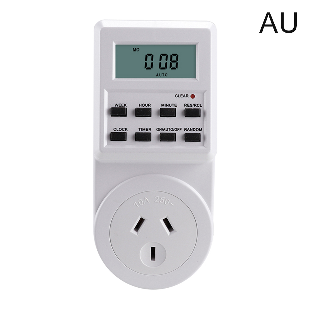Eu Plug Digital Weekly Programmable Electrical Wall Plug-In Power Socket Timer Switch Outlet ...
