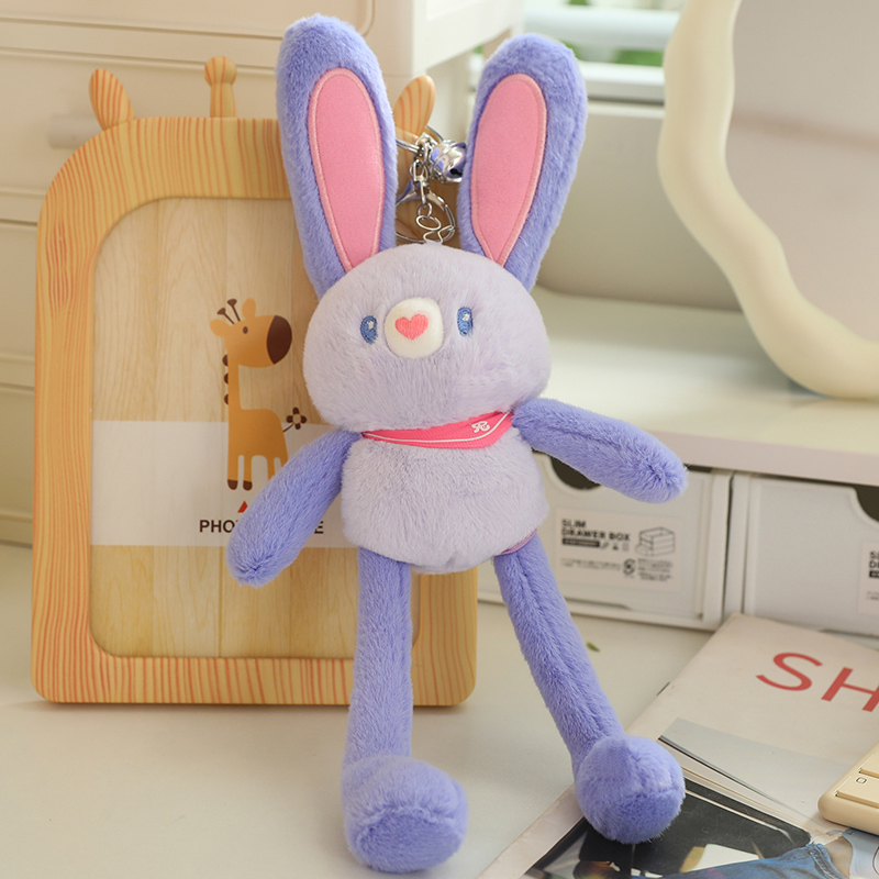 MANYOU 【LKFJ4OSA96】Long Rabbit Doll Key Chain Girl Cartoon Car Creative ...