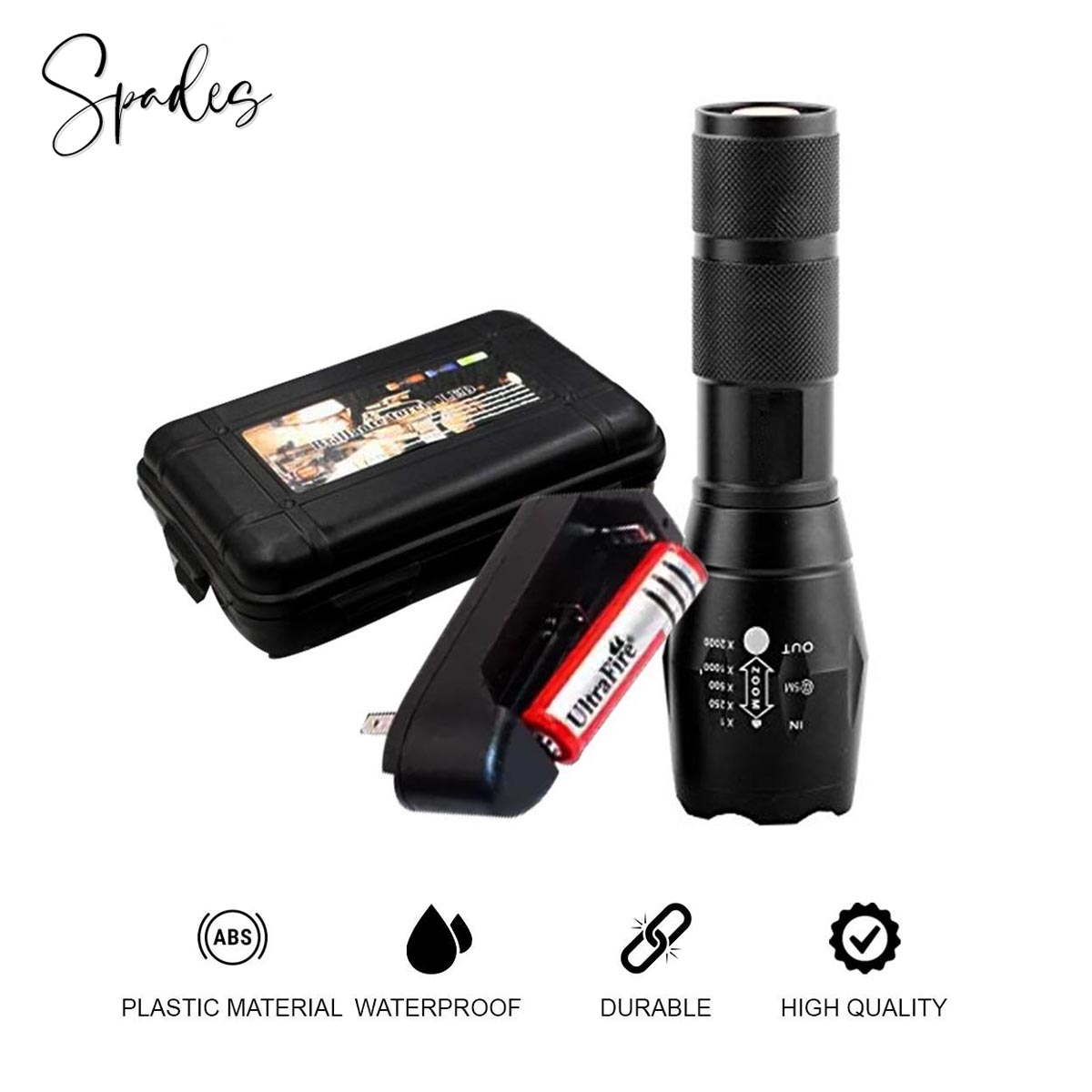 Ultra Bright CREE XML T6 LED 5 Mode Bright Zoom Flashlight Splashproof Torch | Lazada PH