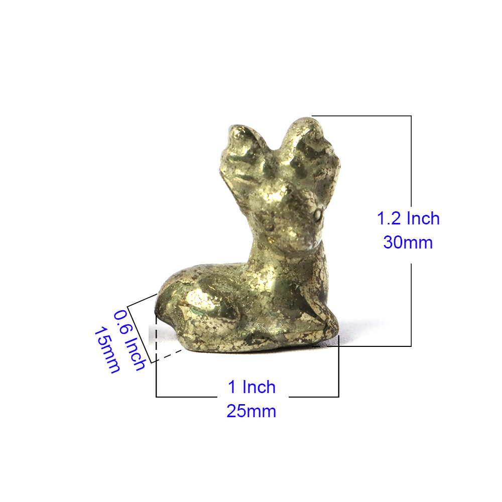 30mm Sika Deer Statue Natural Stone Decoration Miniatures Fairy Garden ...