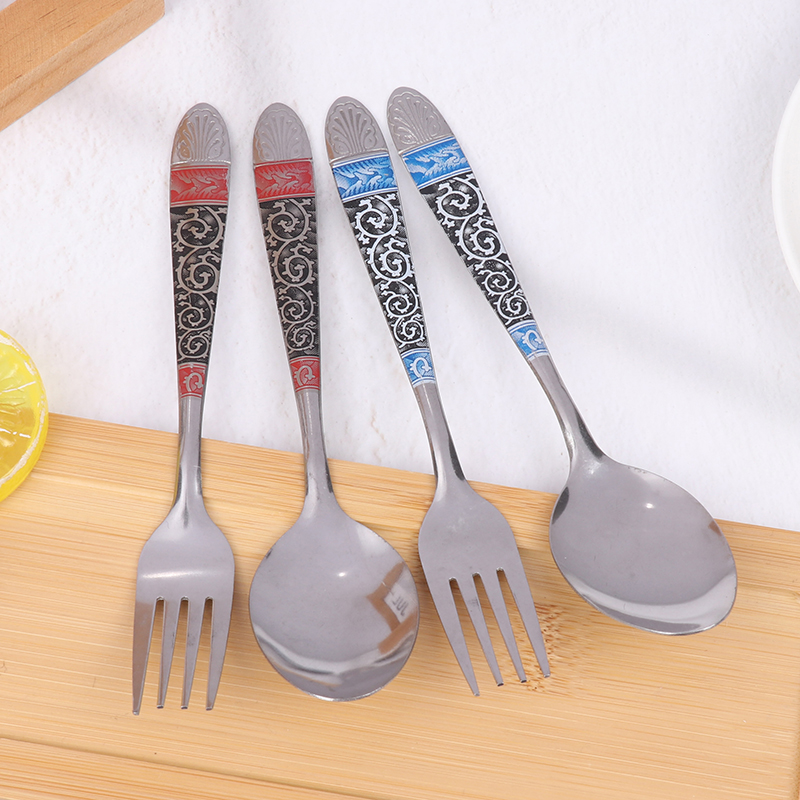 Spoon And Fork Cutlery Sets Stainless Steel Flatware Restaurant ...