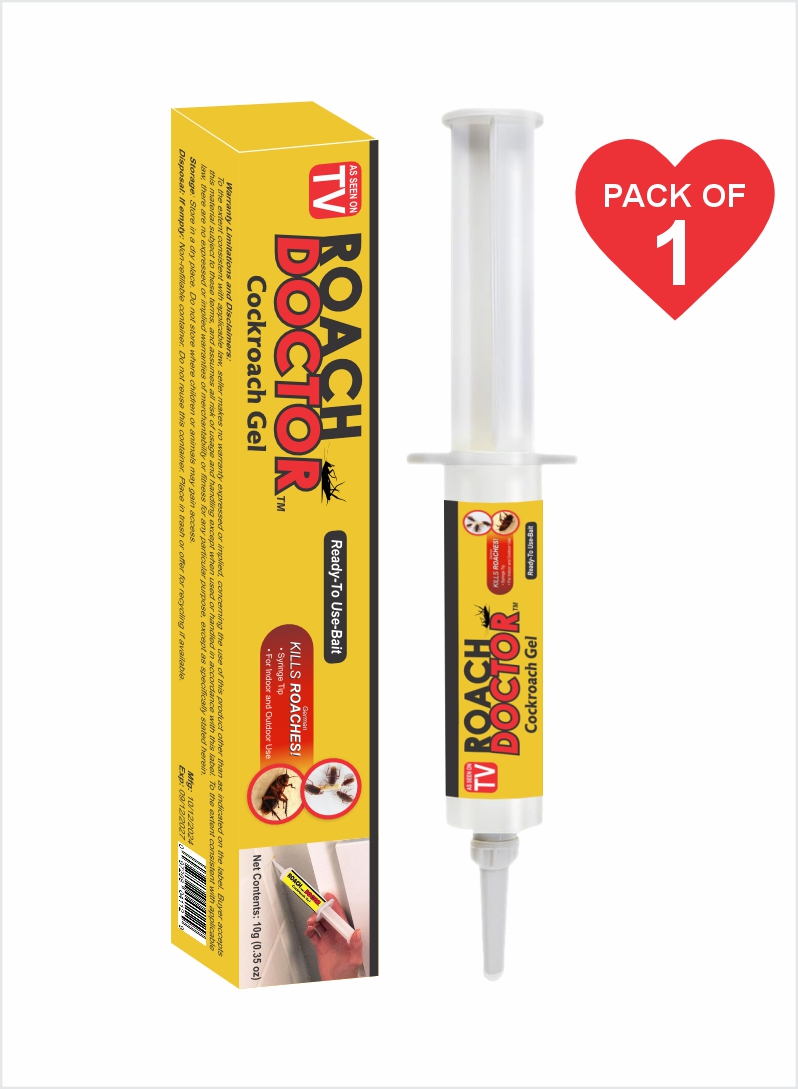 Roach Doctor Cockroach Gel Bait - Indoor & Outdoor Roach Killer with ...