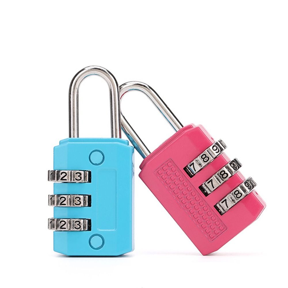 Practical Mini Number Lock Durable Solid Color Password Lock 3 Digit ...