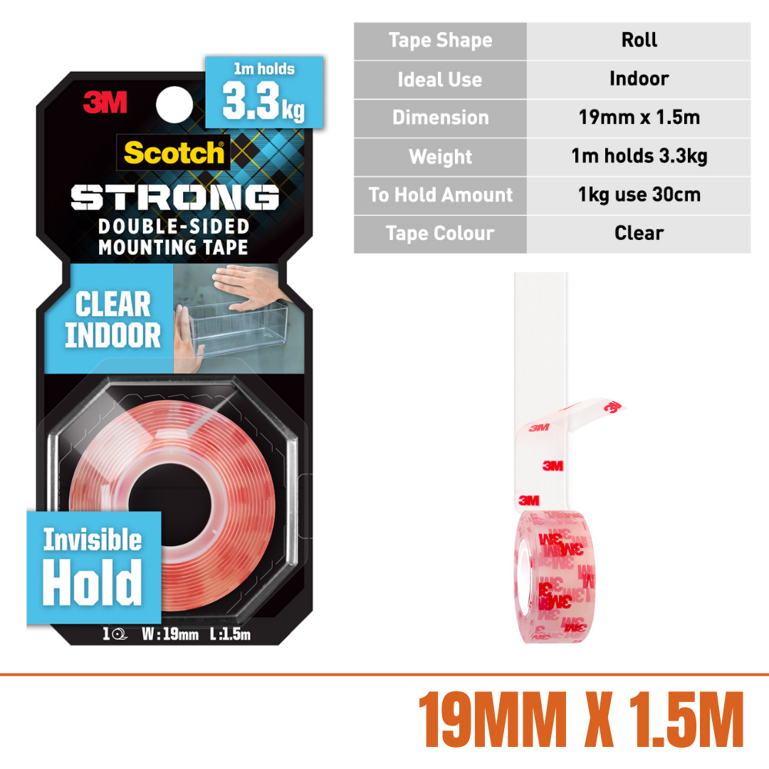 3M mounting tape super heavy duty double sided tape clear tape | Lazada ...