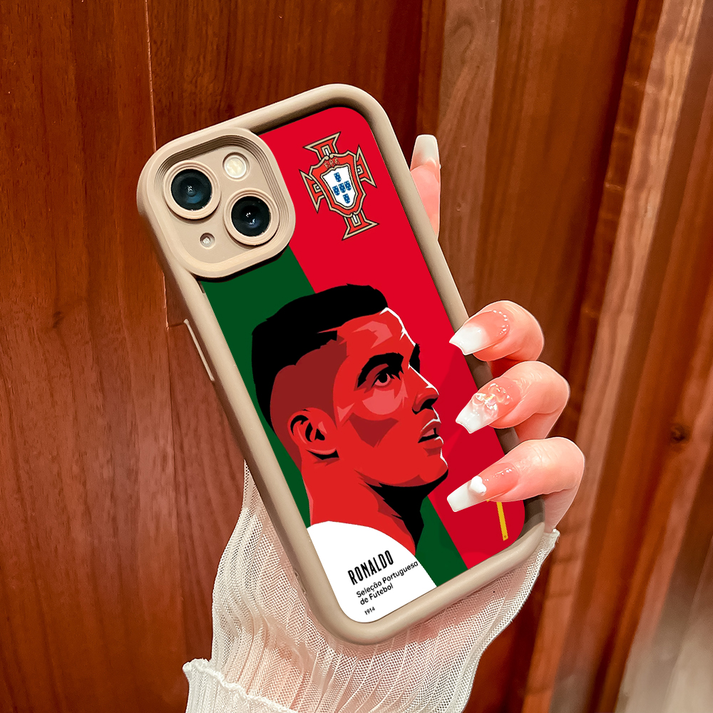 ZCSIBORUI for Samsung A73 5G Back Cover Football Athletes Cristiano ...