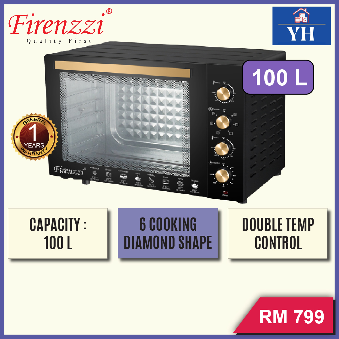 Firenzzi 100L 6 Functions Diamond-Shaped Two Separate Temperature ...