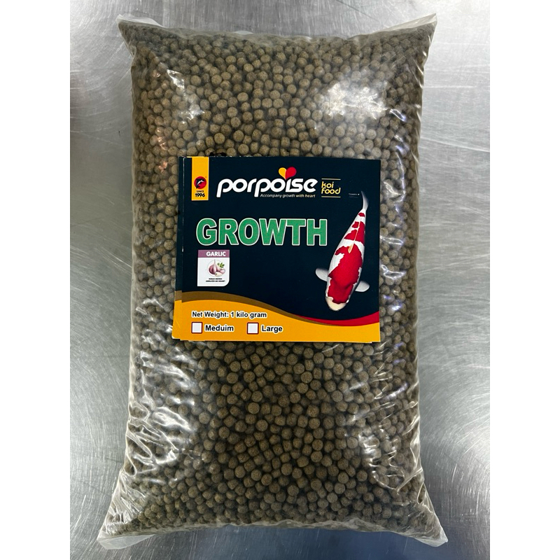 COD PORPOISE Koi Food Growth Color Enhancing w Garlic essence 1kg ...