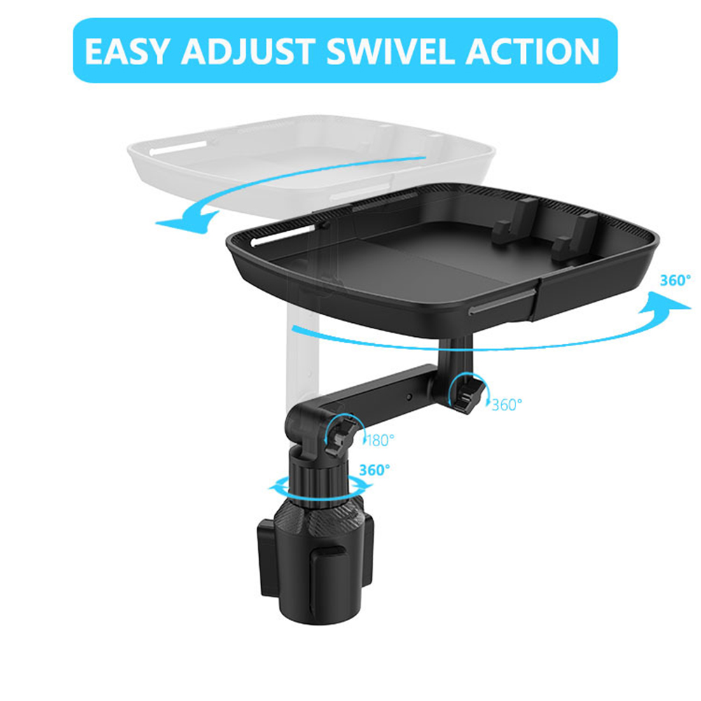 NEW 【Exclusive Discount】Car Table 360掳 Swivel Arm Eat Work Cart Drink ...