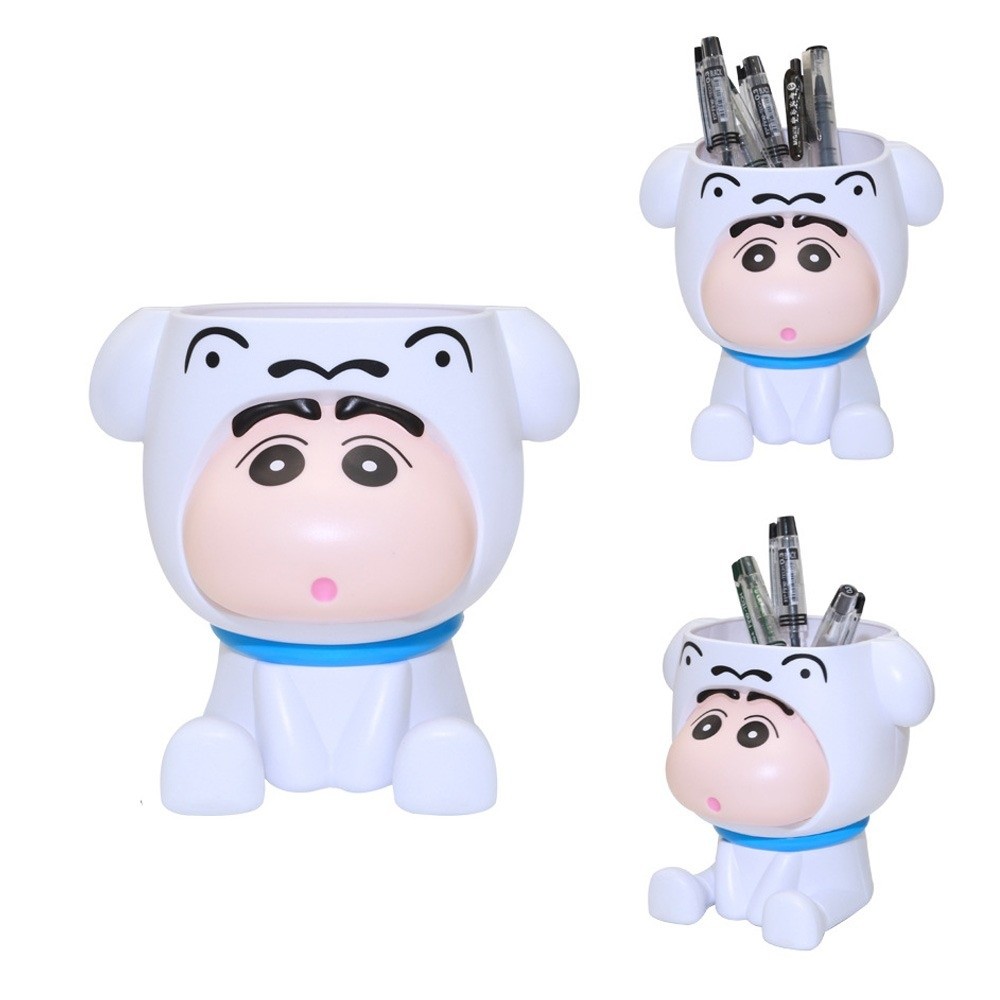 Cute Crayon Shin Chan Cartoon Pen Holder Nohara Shiro Tabletop Storage ...