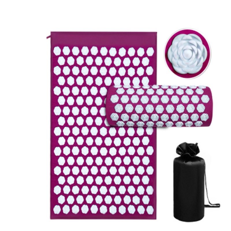 Yoga Massage Mat Acupressure Mat for Back Neck Needle Acupuncture Pad ...