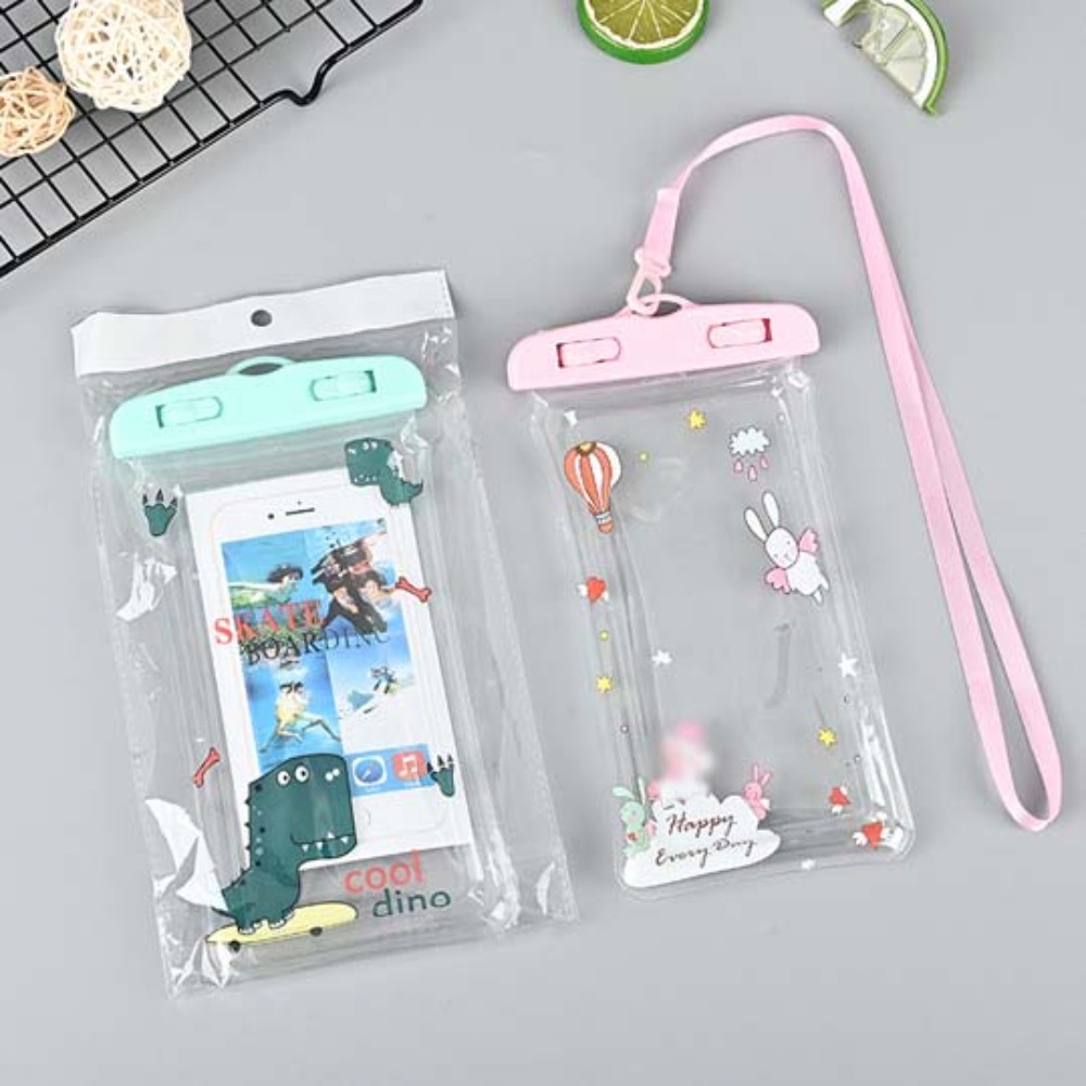 Water Blocking Bag Transparent Phone Waterproof Bag Kuromi Doraemo ...
