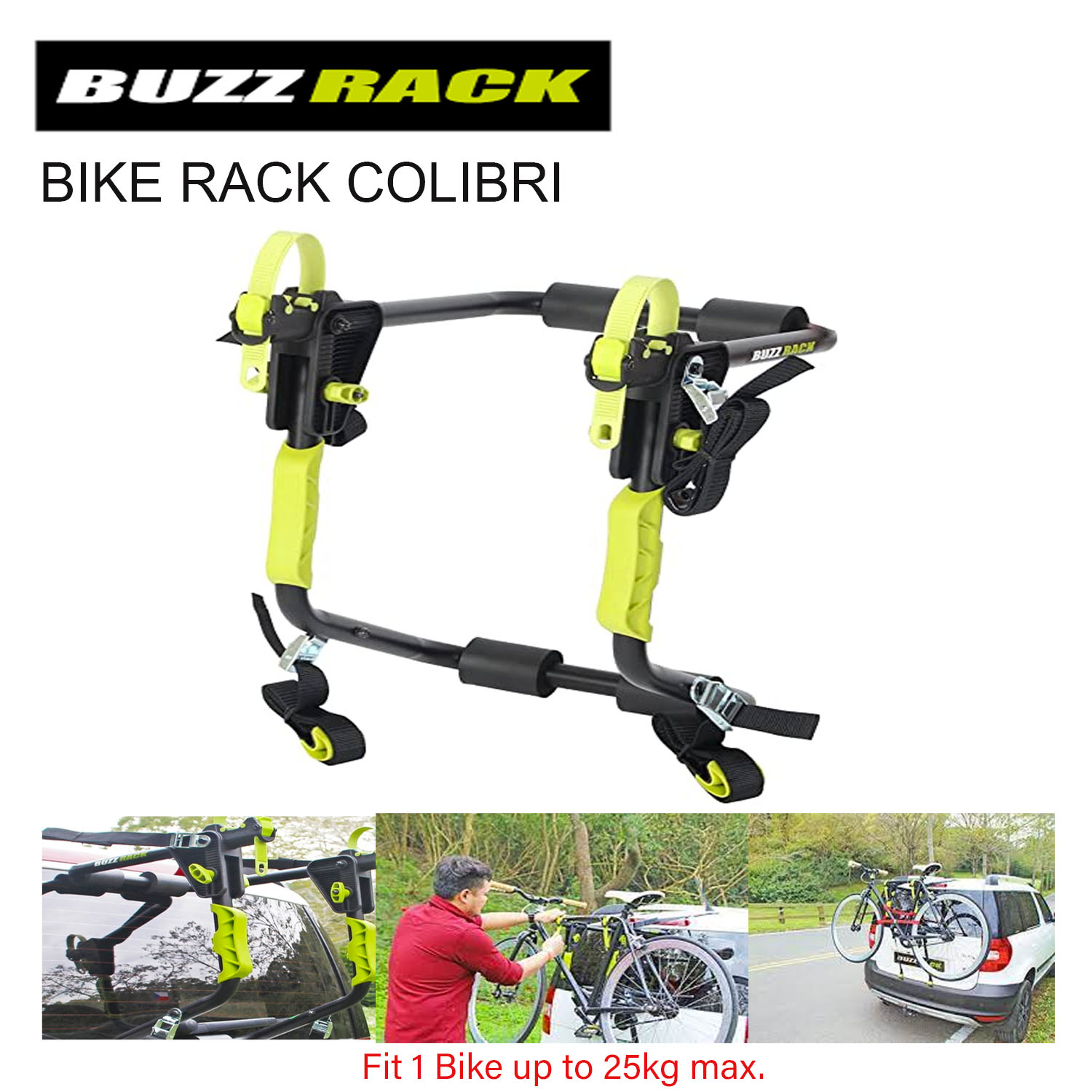 Universal Bike Rack "COLIBRI" BUZZ RACK fit one bike up to 25kgs ...