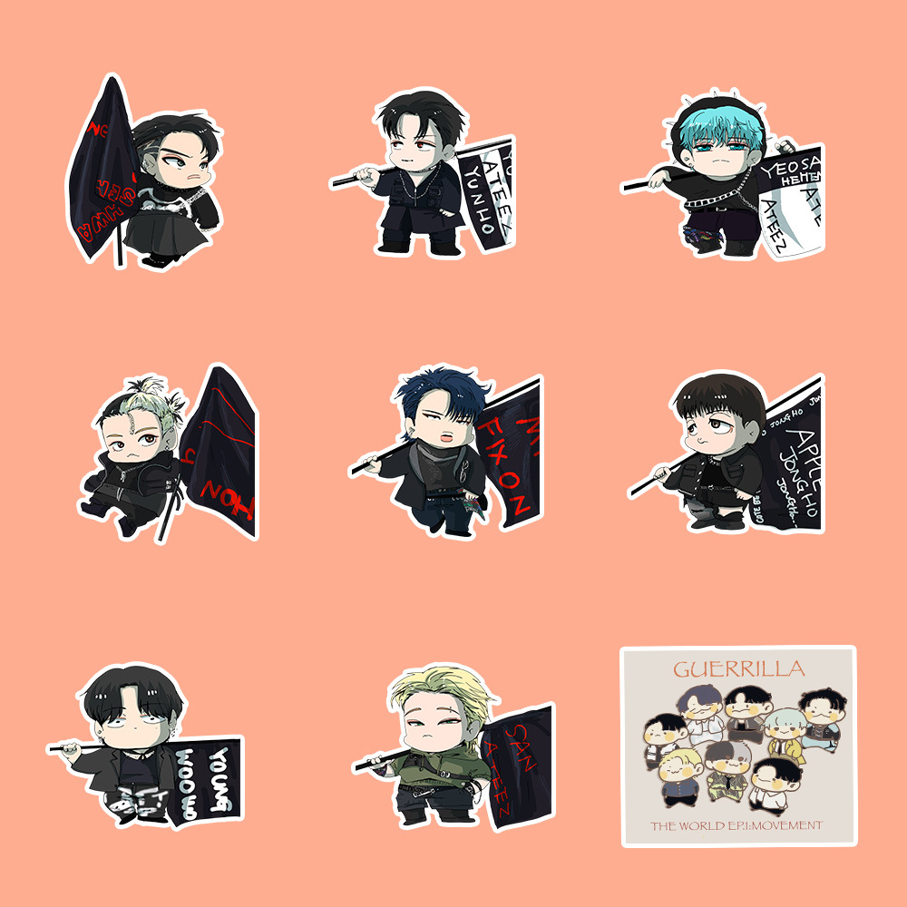 【Hottest Trends】Kpop New Album Good Boy Gone Bad Stickers Ateez Sticker ...