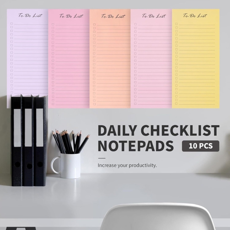 【Dream Sailing Store 】10 Pieces Self-Adhesive Memo Note Pad To Do List ...