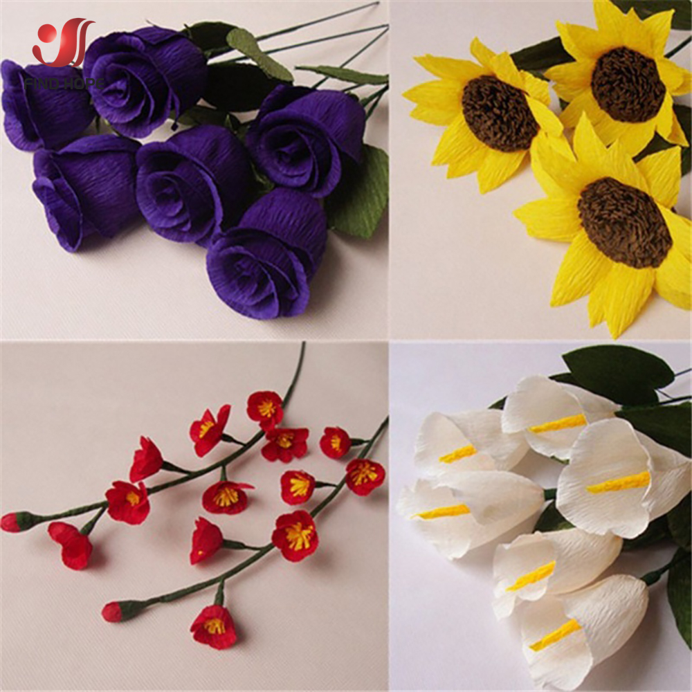 【100%-original】 9.8"x8ft/Roll Crepe Paper for Handmade Paper Flower ...