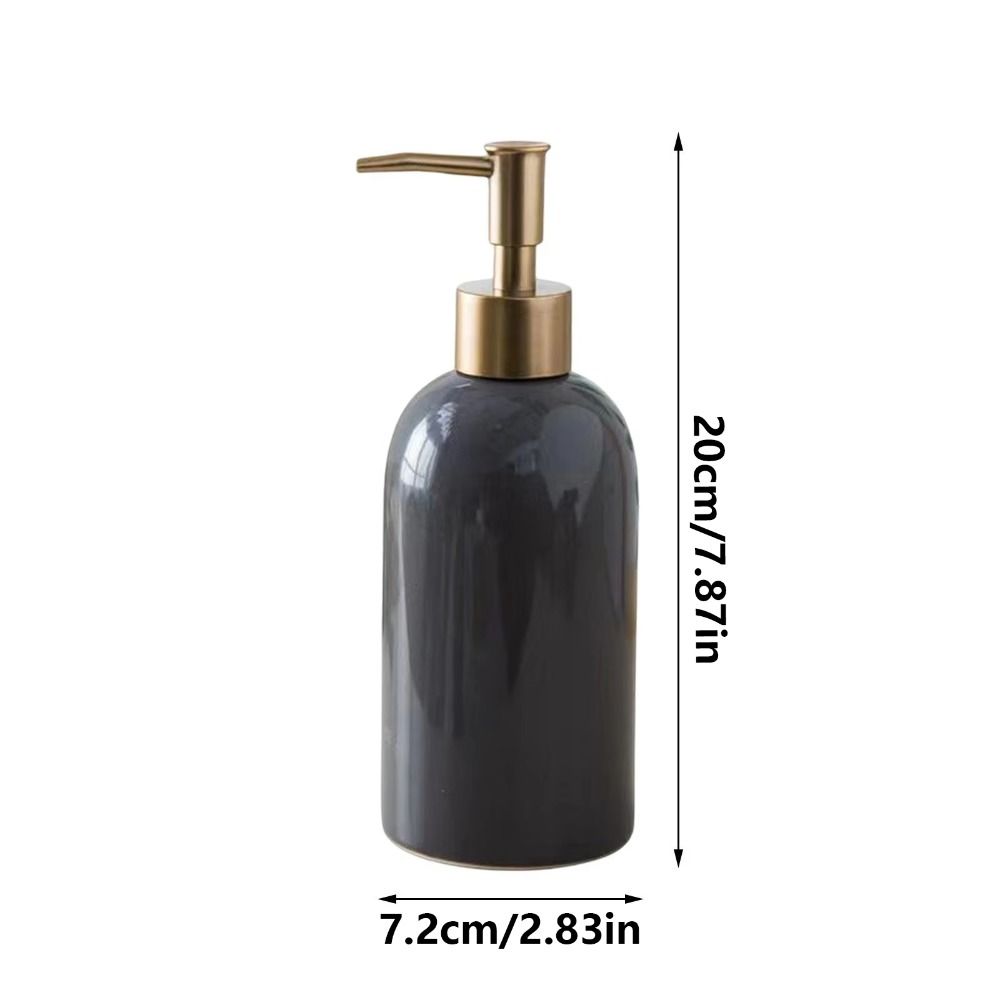 Elegant Empty Ceramic Soap Dispenser Portable Press Type Hand ...