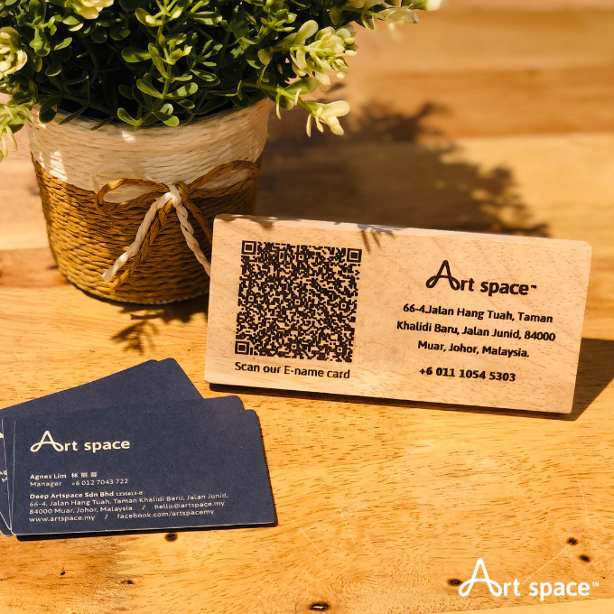 Personalized E-name Card QR Code Stand / Customized Laser Engraving ...