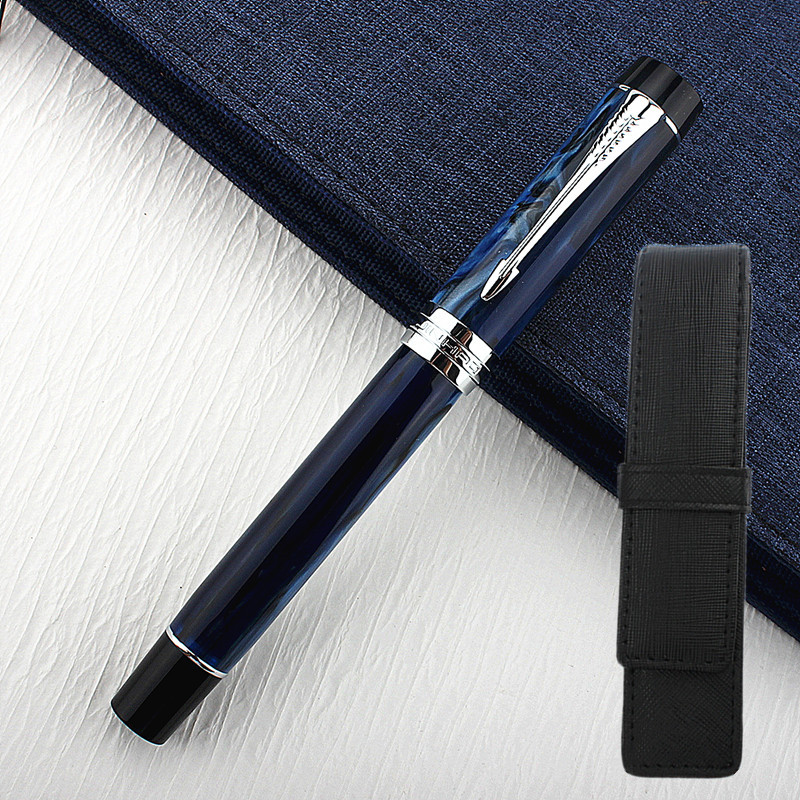 【GlobalVibeStore】Jinhao 100 Resin Galaxy Fountain Pen Fine Nib Business ...