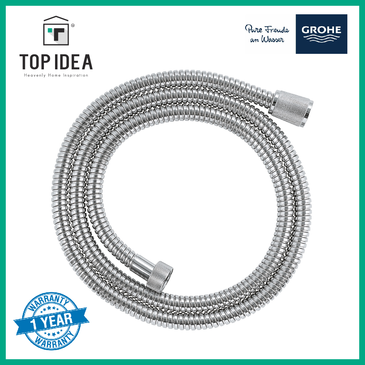 GROHE 1500mm Relexaflex Shower Hose 28143000 | Metal | Made In Germany ...