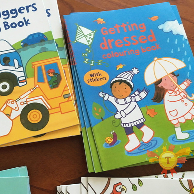 【Exclusive Offer】Lovely sticker books Scene Drawing Cartoon stickers ...