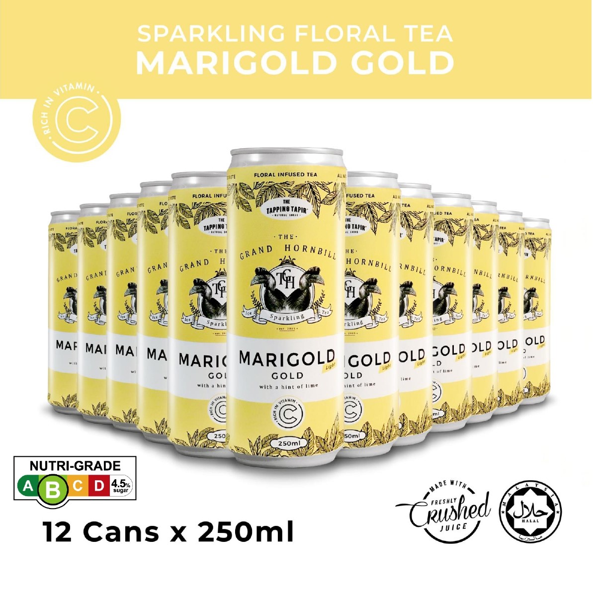 The Tapping Tapir Grand Hornbill Carbonated Soda Drink Floral Tea ...