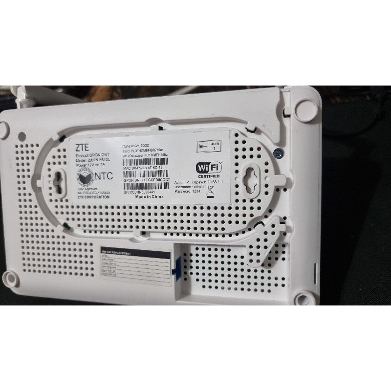 [Quality assurance] ZTE ZXHN F670L GPON ONT ONU OLT FTTH CONVERGE PLDT ...