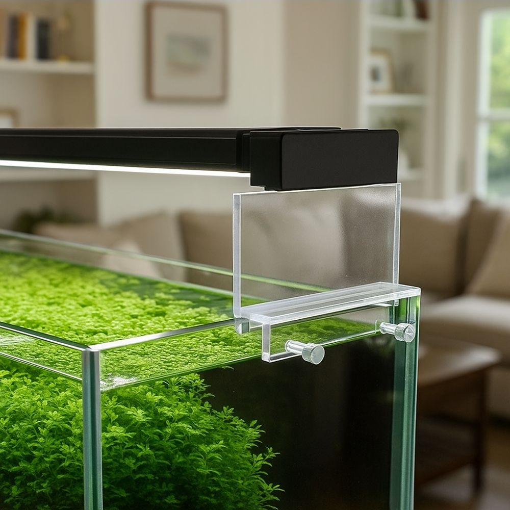 Practical Clear Acrylic Aquarium LED Light Holder No-Drill Hanging ...