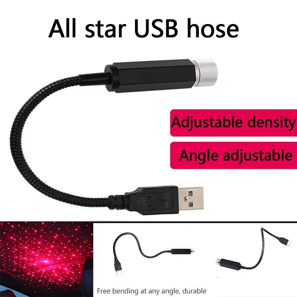 USB Dual LED Starry Sky Night USB Powered Galaxy Star Projector ...