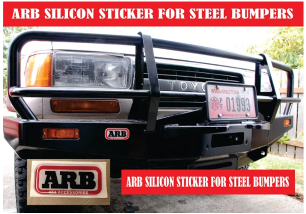 ARB LOGO SILICON STICKER FOR STEEL BUMPERS Replacement silicon sticker ...