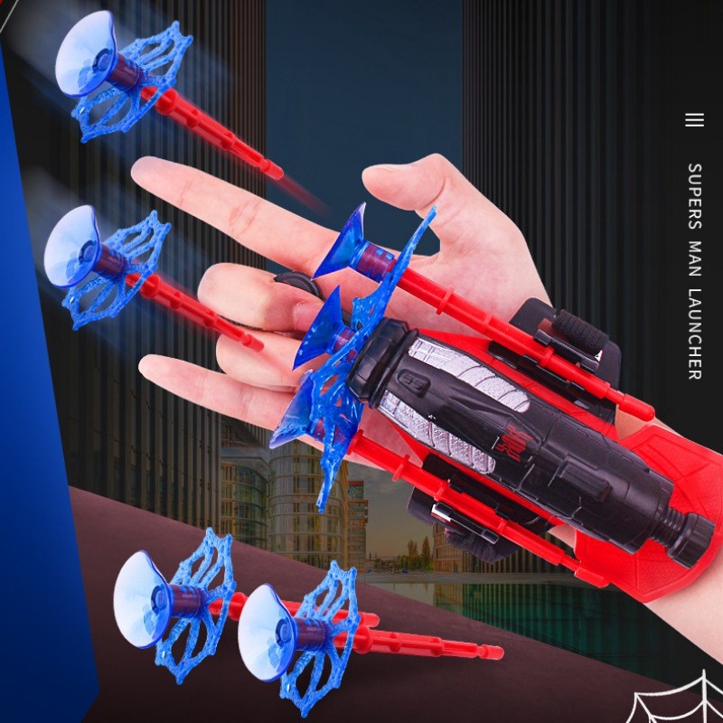 Super Hero Spiderman Shooter Launcher Glove Mask Toys kids Wrist ...