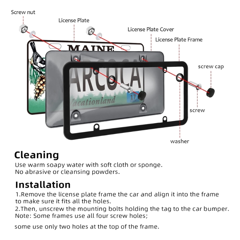 NEW 【Innovative design】50ja 2x Clear Reflective Anti-Speed Red Light ...