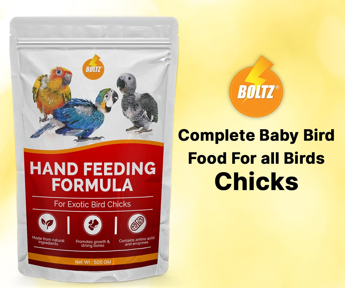 Boltz Natural Hand Feeding Formula for Birds -500 Gm for Exotic Baby ...