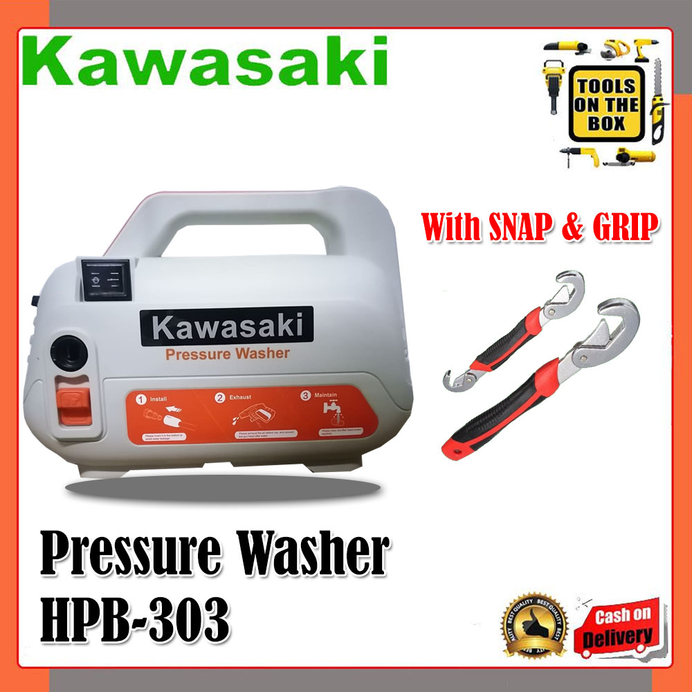 Kawasaki Portable Pressure Washer HPB 303 with Snap & Grip | Lazada PH