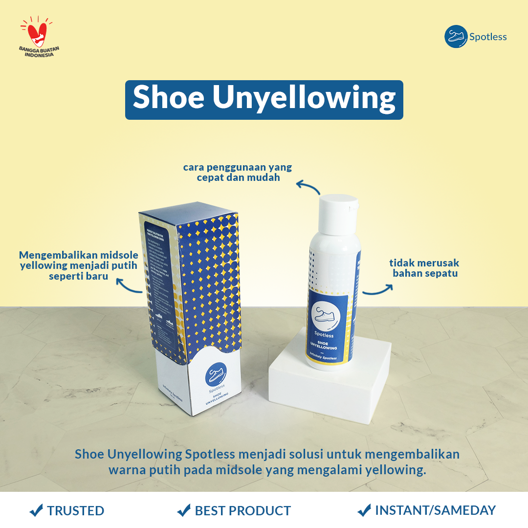 Spotless Shoe Unyellowing Penghilang Noda Kuning Pada Sepatu | Lazada ...