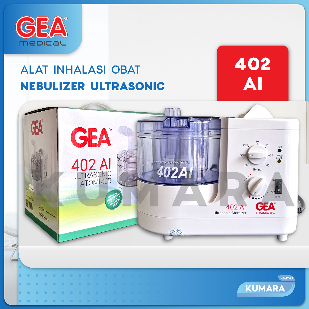 GEA - Nebulizer Ultrasonic 402AI / Alat Inhalasi Obat Silent Nebulizer | Lazada Indonesia