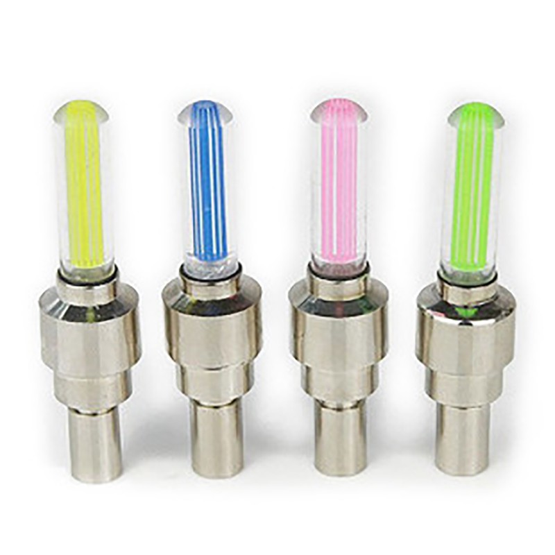 Bike Led Lights Tire Valve Cap Neon Flash Car Motorcycle Air Valve ...
