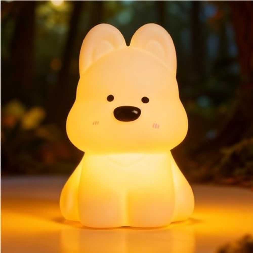 New Silicone Night Light 7 Colors Rechargeable Touch Squishy Lamp ...